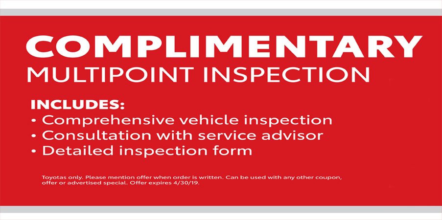 April Multi-Point Inspection | Washington DC Toyota Dealers Service