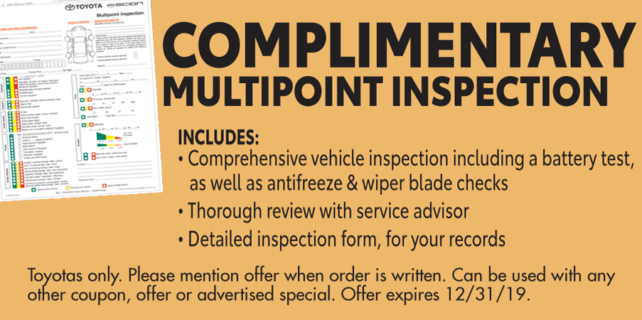 December 2019 Complimentary Multipoint Inspection | Washington DC ...